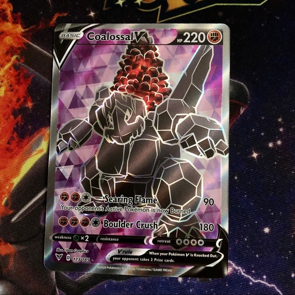 Pokemon | Other | Pokmon Coalossal V Full Art Vivid Voltage | Poshmark